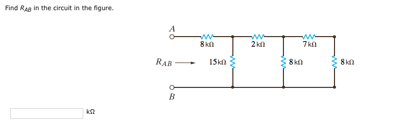 Solved Find RAB in the circuit in the figure 어 RAB | Chegg.com