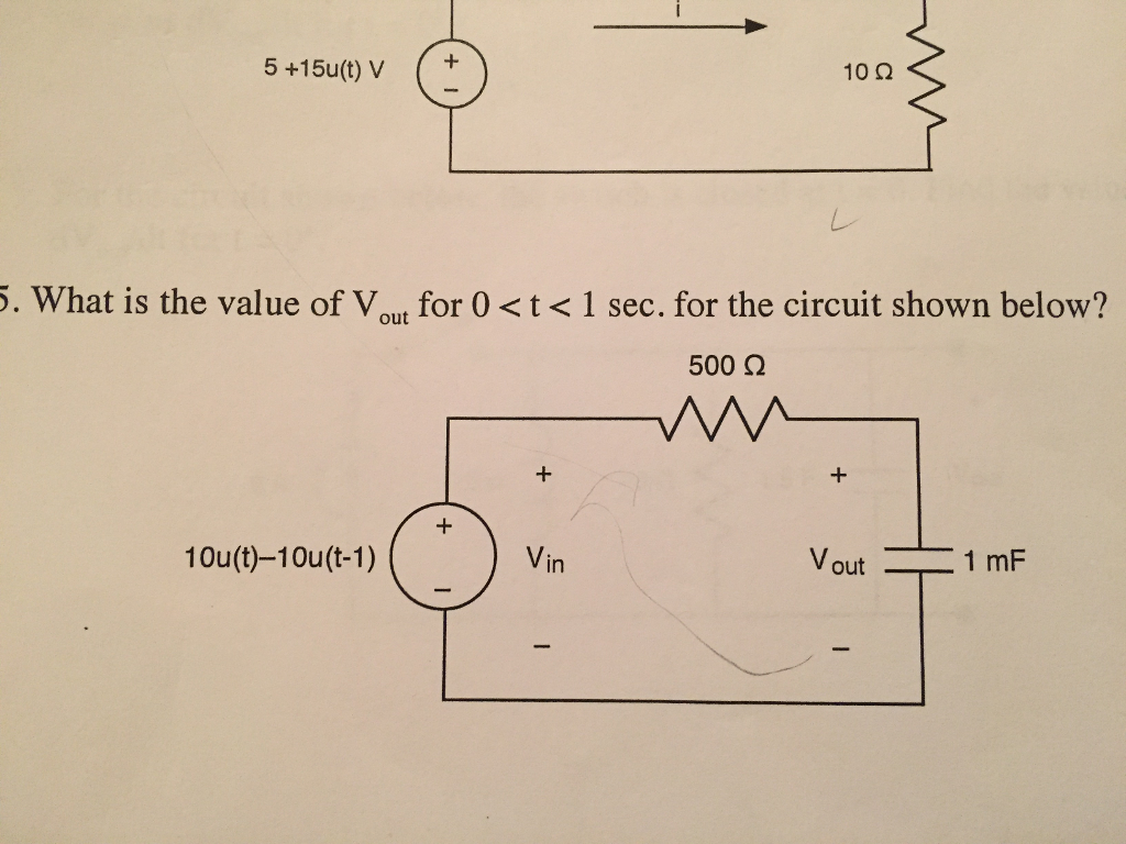 Solved What is the value of V_out for 0