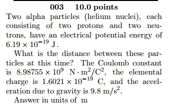 Solved Two alpha particles (helium nuclei), each consisting | Chegg.com
