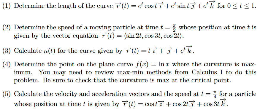 Solved Determine the length of the curve r(t) = e^t cos t i | Chegg.com