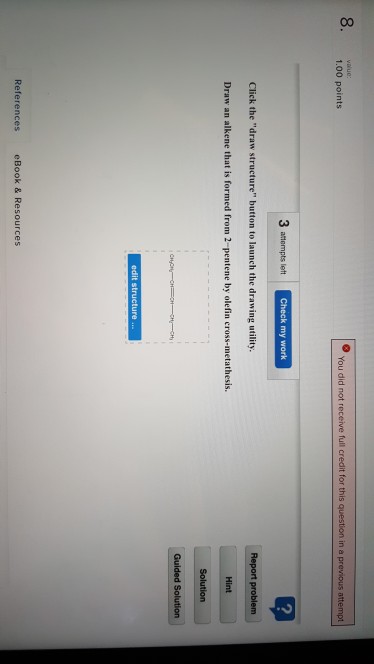 Solved Be sure to answer all parts. Assume an aqueous workup | Chegg.com