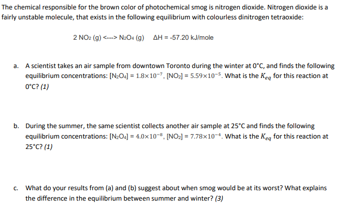 Solved The chemical responsible for the brown color of | Chegg.com