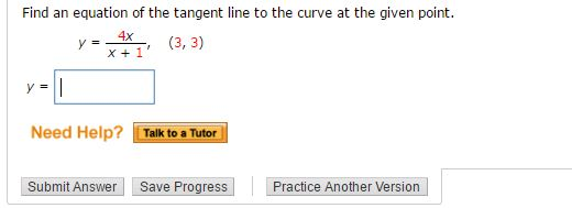 Solved Find an equation of the tangent line to the curve at | Chegg.com