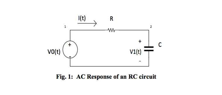 Solved PI: For the RC circuit shown at the Fig.1 R-4.7 k^, | Chegg.com