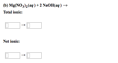 Solved Write ionic and net ionic equations for the following | Chegg.com