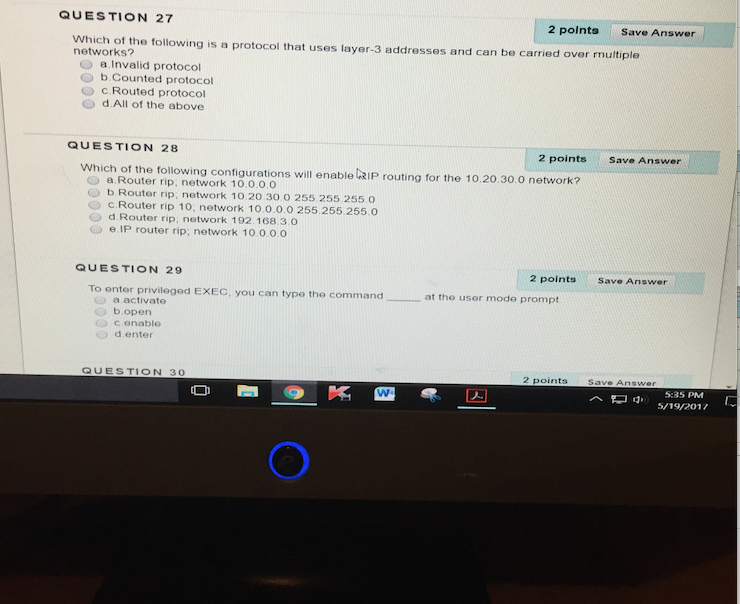 Solved Which of the following is a protocol that uses | Chegg.com