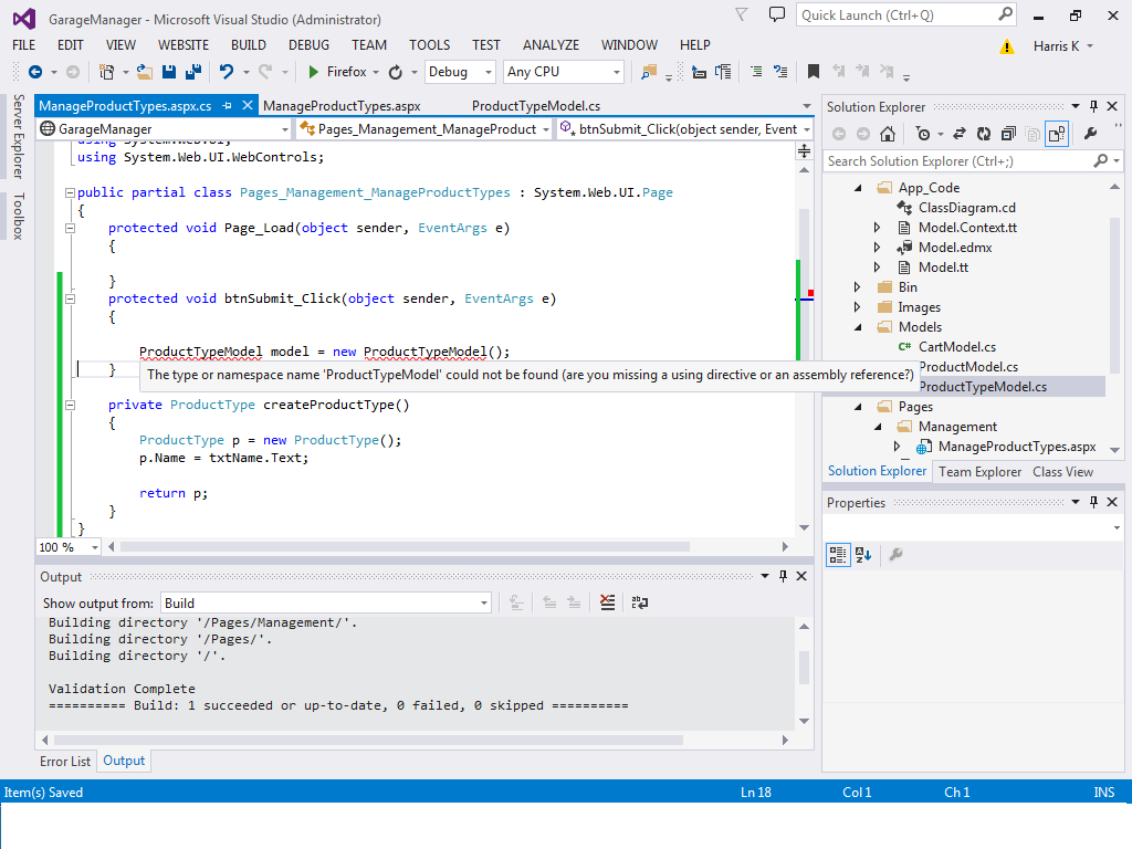 Solved Can you tell me why I am getting error on this line | Chegg.com