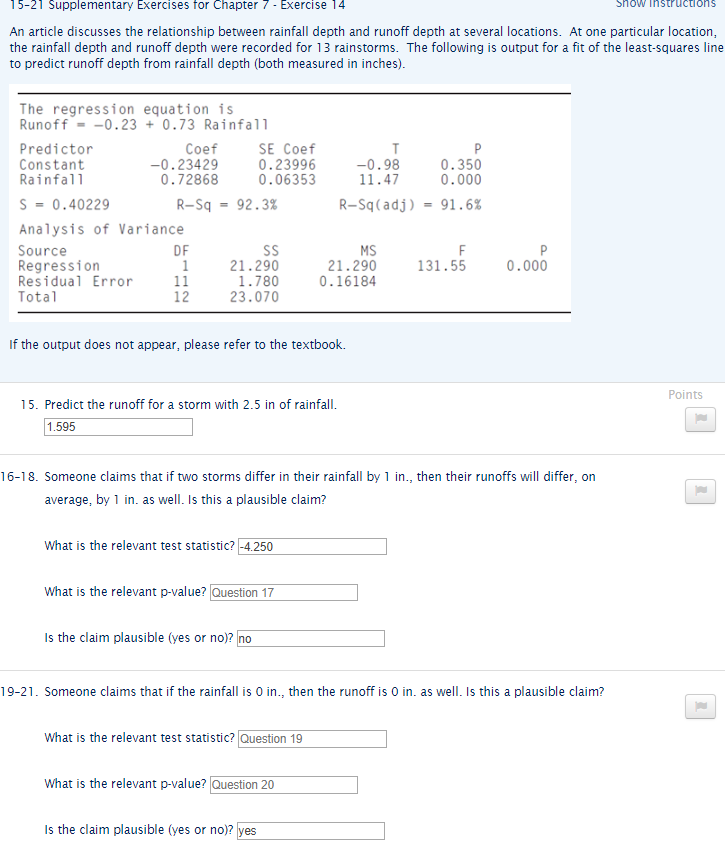 Solved 15-21 Supplementary Exercises for Chapter 7 Exercise | Chegg.com