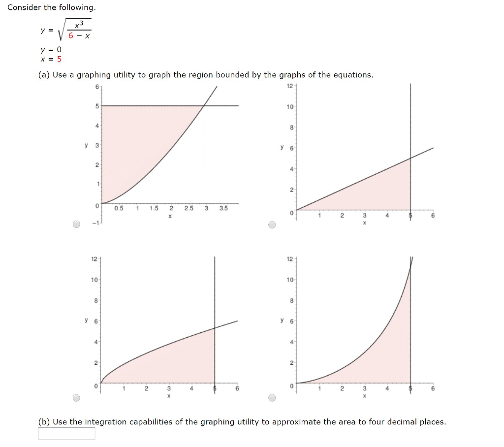 Solved Consider the following. y=0 (a) Use a graphing | Chegg.com