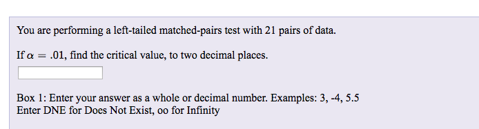 Solved You are performing a left-tailed matched-pairs test | Chegg.com
