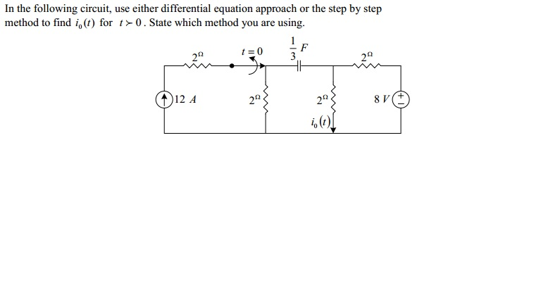 Solved In the following circuit, use either differential | Chegg.com