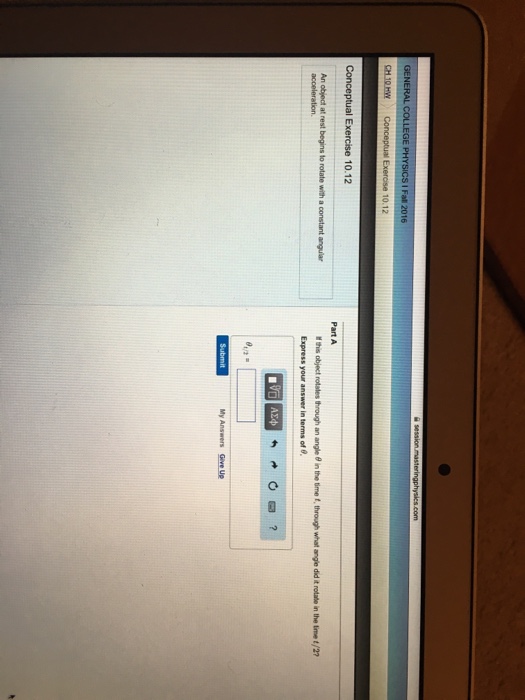 Solved An Object At Rest Begins To Rotate With A Constant 