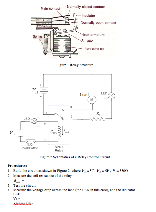 Solved IET 291 Applied Electronics Lab 8 Relay Control | Chegg.com