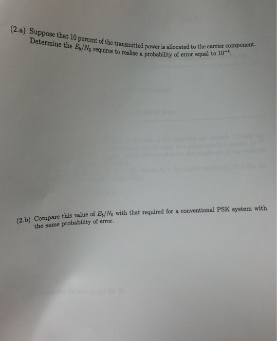 Solved Question (02): The signal component of a coherent PSK | Chegg.com