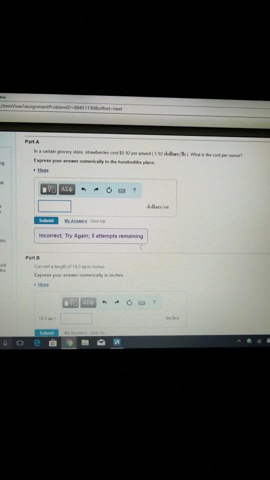 Solved itemView? assignmentProblem ID-8845 1 1 | Chegg.com