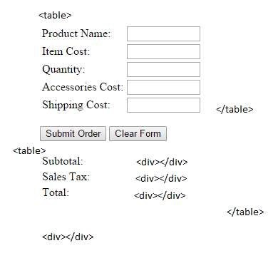 Solved table> Product Name Item Cost Quantity Accessories | Chegg.com