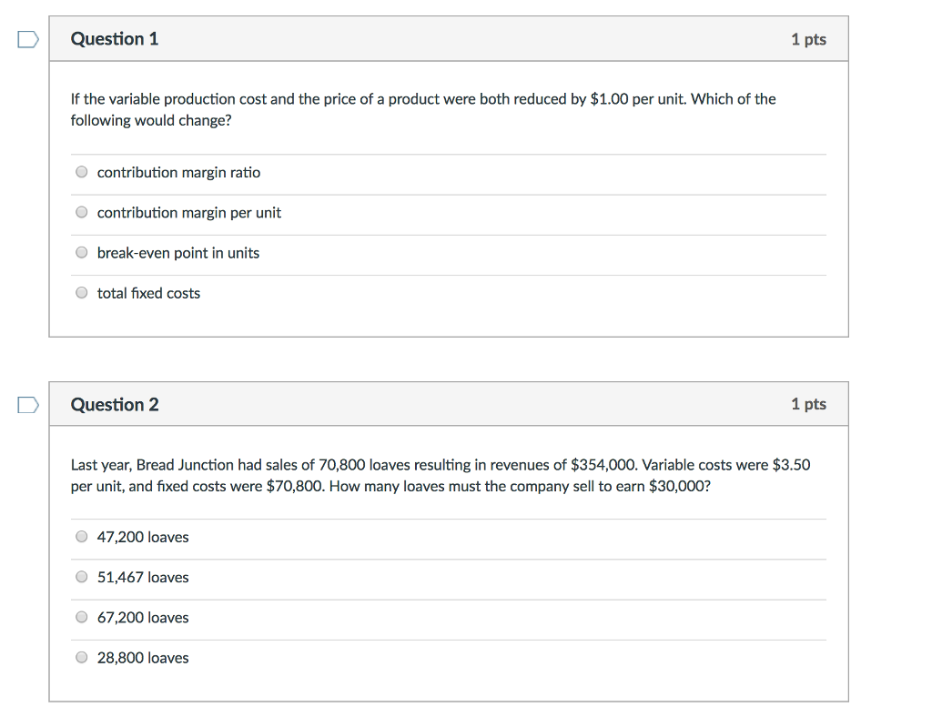 Solved If the variable production cost and the price of a | Chegg.com