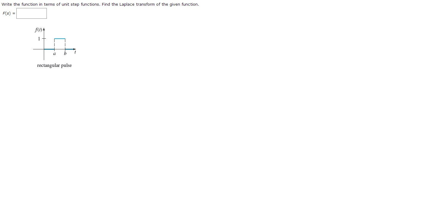 Solved Write The Function In Terms Of Unit Step Functions
