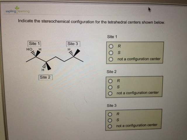 Solved Indicate the stereochemical configuration for the | Chegg.com