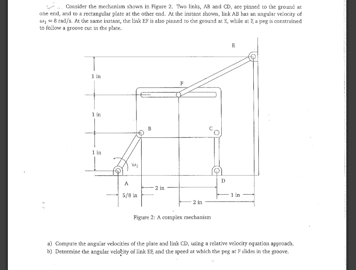 Solved This is a dynamics problem (not statics or physics), | Chegg.com