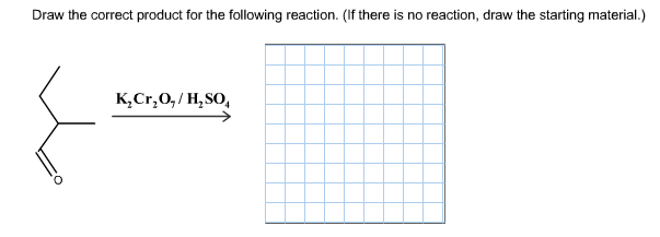 Solved Draw The Correct Product For The Following Reaction