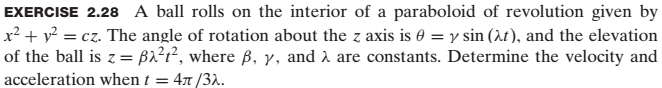 Solved A ball rolls on the interior of a paraboloid of | Chegg.com