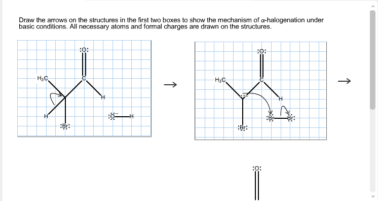 Solved draw the arrows on the structures in the first two | Chegg.com