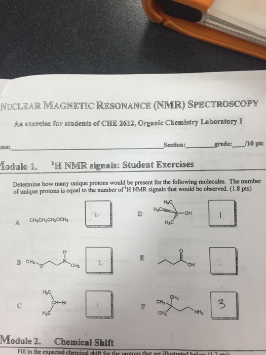Solved Determine how many unique protons would be present | Chegg.com
