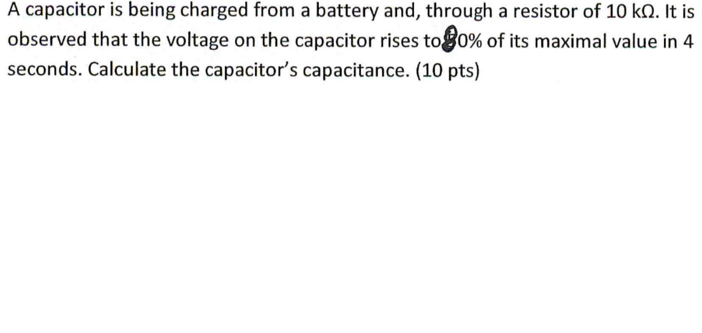 Solved: A Capacitor Is Being Charged From A Battery And, T... | Chegg.com