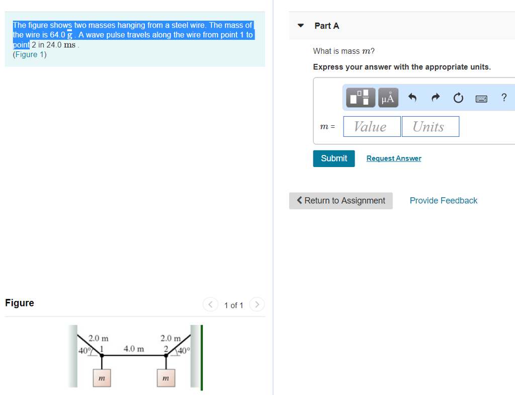 Solved The figure shows two masses hanging from a steel | Chegg.com