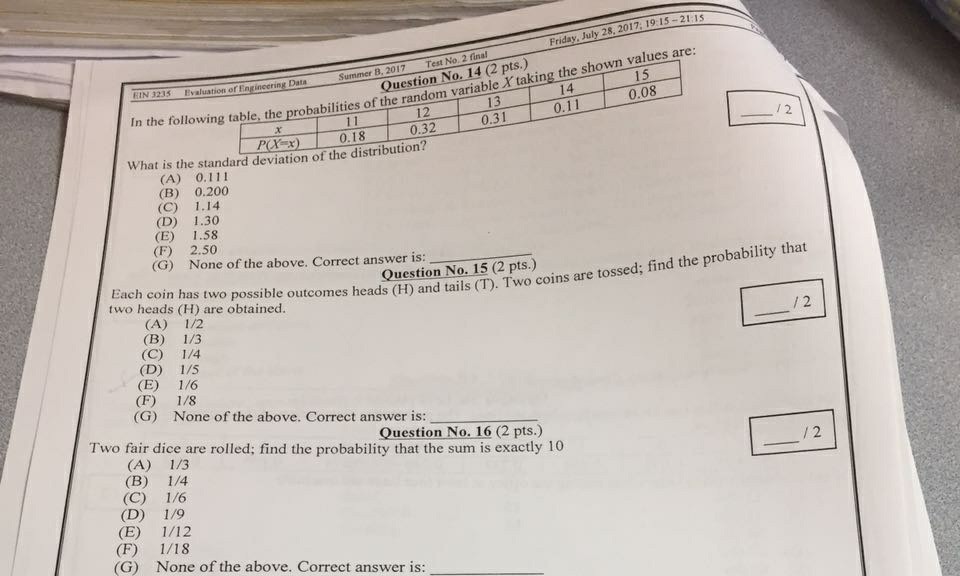 Solved In the following table, the probabilities of the | Chegg.com