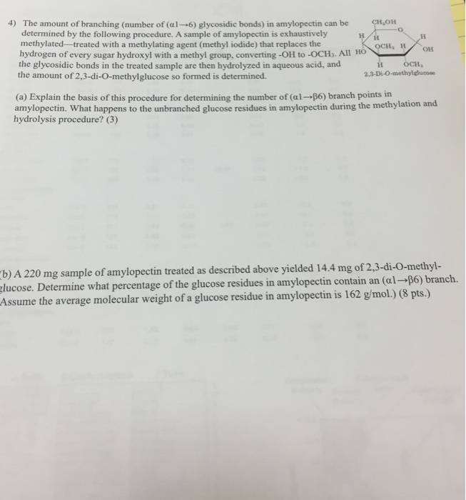 The amount of branching (number of (alpha 1 | Chegg.com