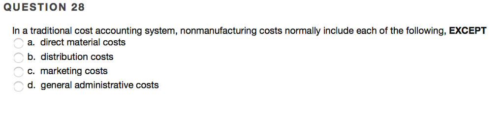 Solved In A Traditional Cost Accounting System Chegg solved-in-a-traditional-cost-accounting-system-chegg