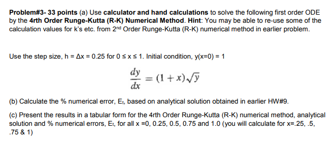 Solved Problem#3-33 points (a) Use calculator and hand | Chegg.com