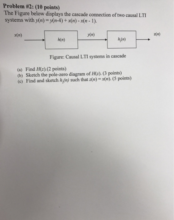 Solved The Figure below displays the cascade connection of | Chegg.com