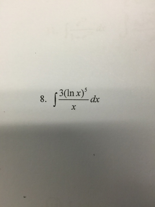 Solved 3(ln x) dx | Chegg.com