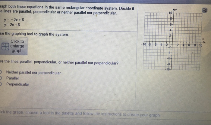 Solved Graph both linear equation in the same rectangular | Chegg.com