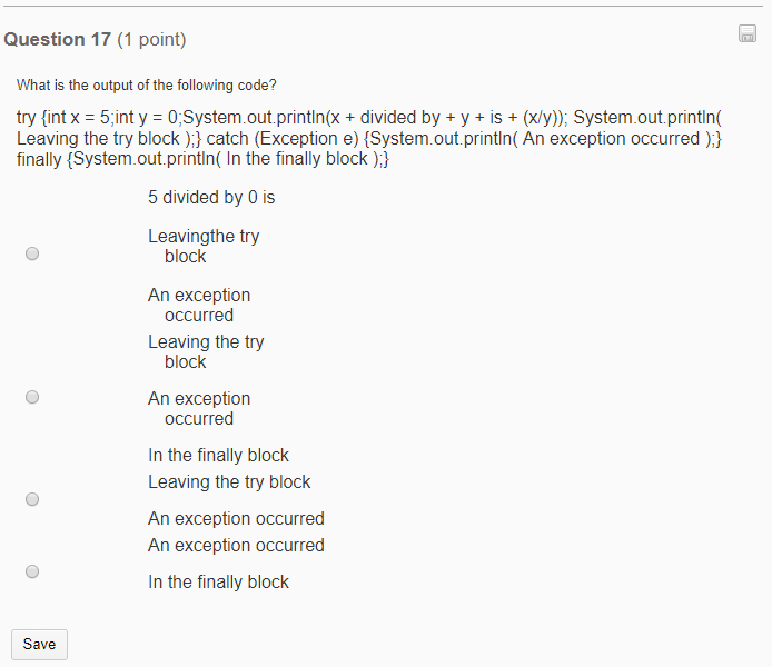 Solved Question 7 (1 point) Every class in Java inherits | Chegg.com