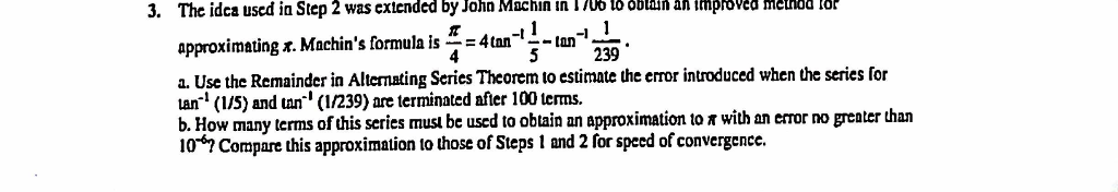 Solved The idea used in Step 2 was extended by John Machin | Chegg.com