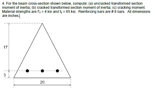 For the beam cross-section shown below, compute: (a) | Chegg.com