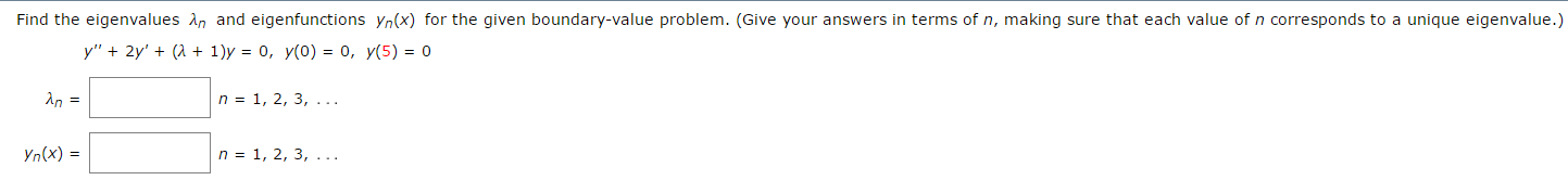 Find the eigenvalues lambda_n and eigenfunctions | Chegg.com