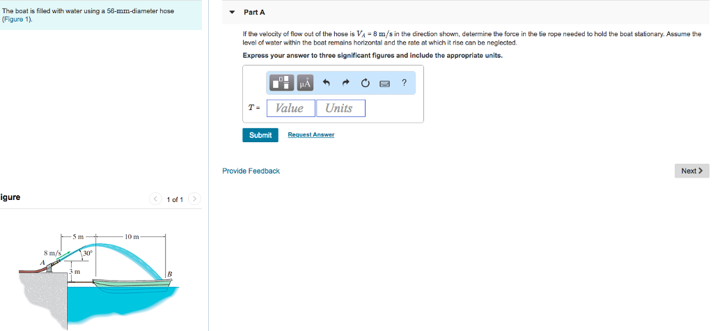 Solved The boat is filled with water using a Figure 1) | Chegg.com Solved The boat is filled with water using a Figure 1) | Chegg.com