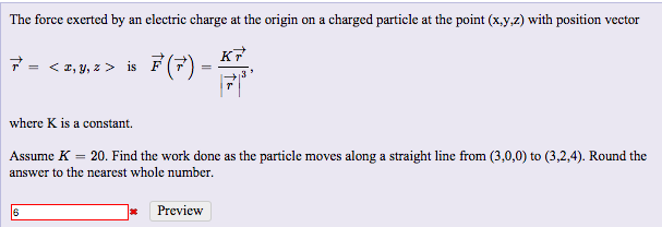 Solved The force exerted by an electric charge at the origin | Chegg.com