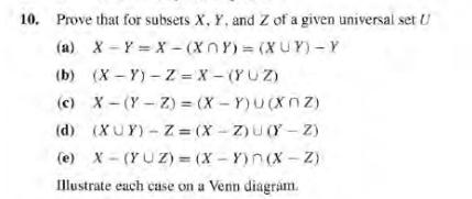 Solved Prove that for subsets X, Y, and Z of a given | Chegg.com