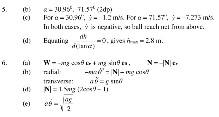 Solved Question 5 This problem analyzes projectile motion. A | Chegg.com