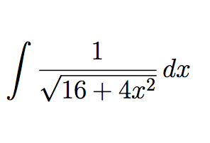 Solved Integral 1/ square root 16 + 4x^2 dx | Chegg.com
