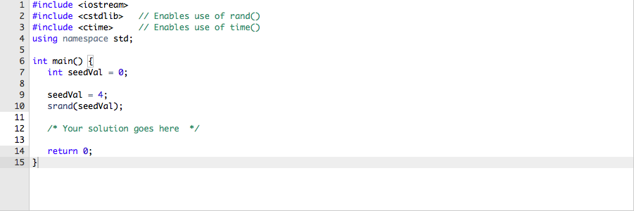 Solved C++ Type two statements that use rand() to print 2 | Chegg.com Solved C++ Type two statements that use rand() to print 2 | Chegg.com