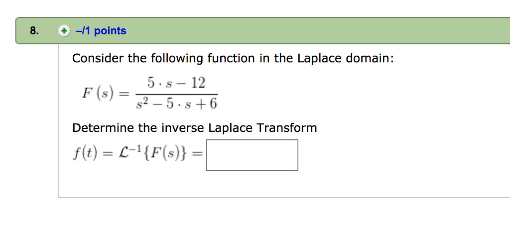 Solved: 8. + .11 Points Consider The Following Function In... | Chegg.com