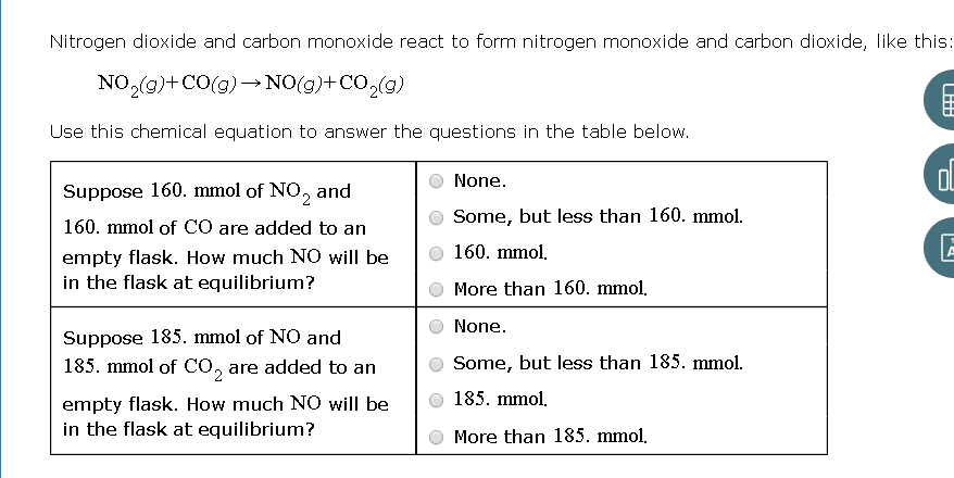 Solved Nitrogen dioxide and carbon monoxide react to form | Chegg.com