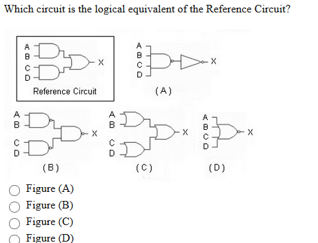 Solved Which circuit is the logical equivalent of the | Chegg.com
